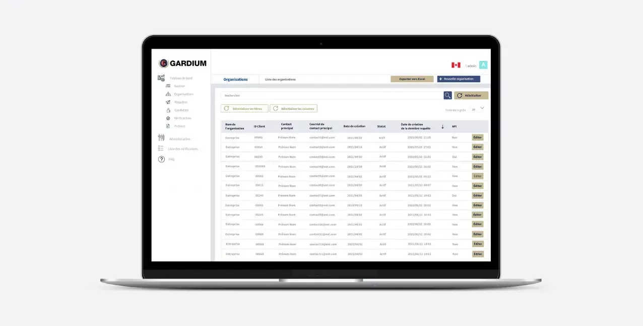 Application web pour la gestion des demandes de vérification d ...